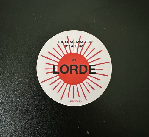 Replacement Hype Sticker for Lorde Solar Power Vinyl | eBay