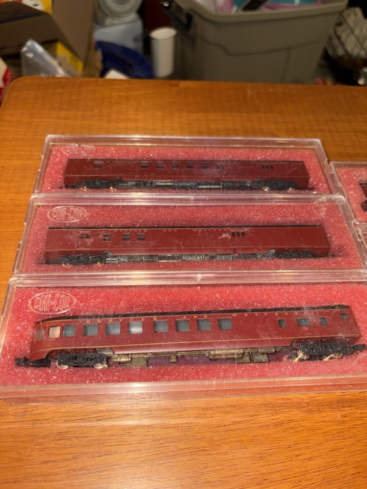 5 CON-COR N SCALE N&W Lightweight PASSENGER CARS / TRAIN IN BOXES | eBay