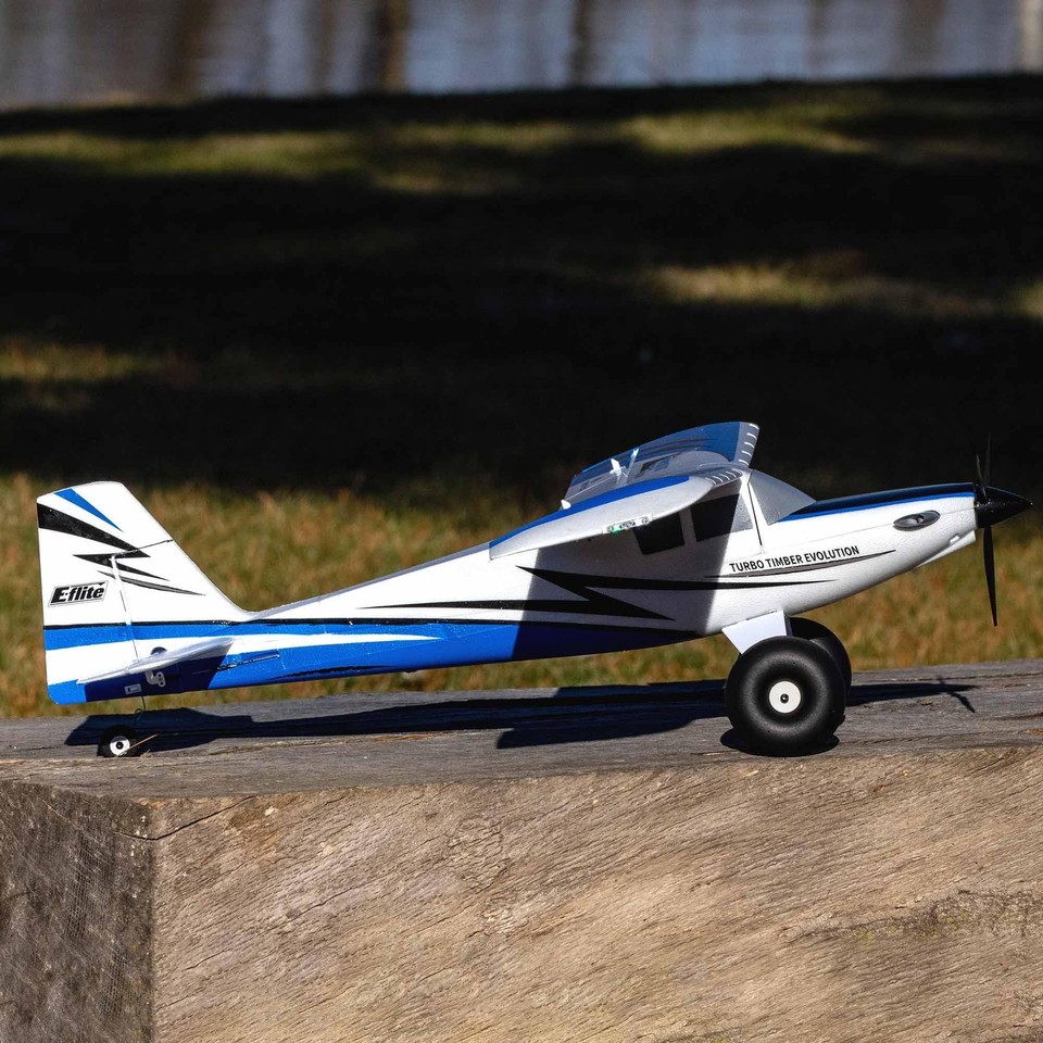 RC Airplane UMX Turbo Timber Evolution BNF Basic Transmitter Battery ...