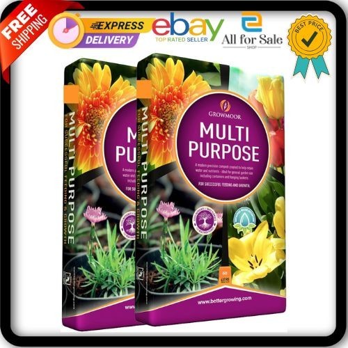 60L Growmoor Multi Purpose Garden Potting Compost (Pack of 2) | eBay UK