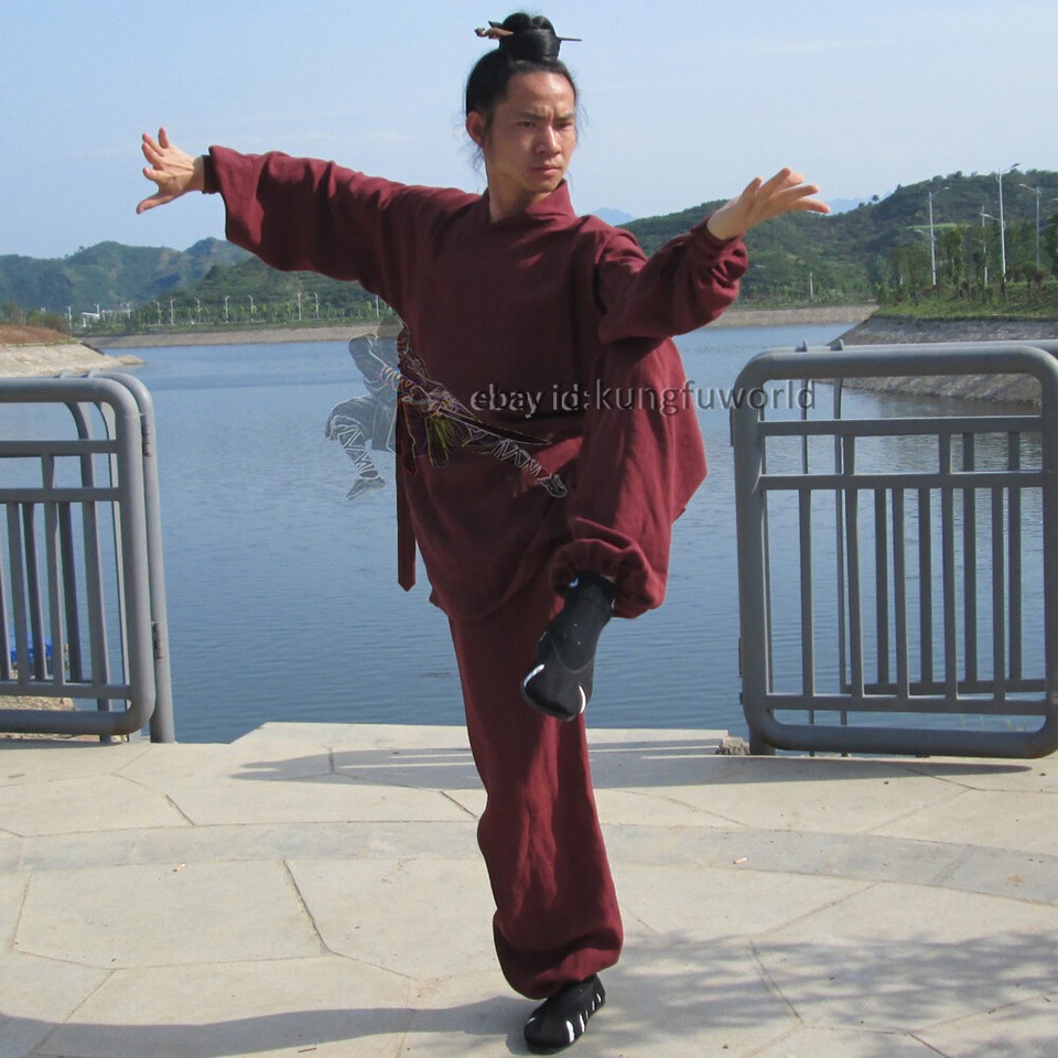 Wudang Taoist Robe Shaolin Kung fu Tai Chi Uniform Martial arts Wing ...