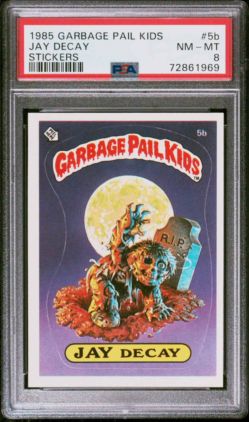 1985 Topps OS1 Garbage Pail Kids 1st Series 1 JAY DECAY 5b Matte Card ...