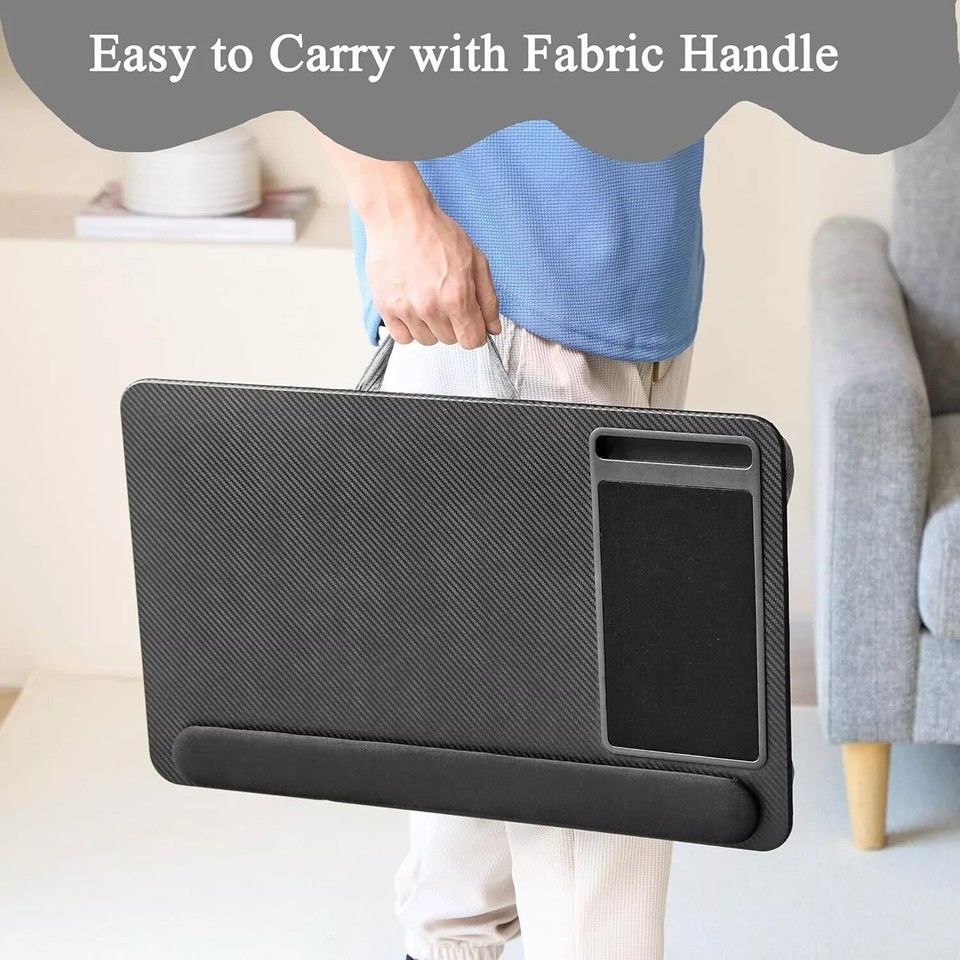 Portable Laptop Lap Desk Tray Cushion Lightweight Stand Mouse Pad Wrist ...