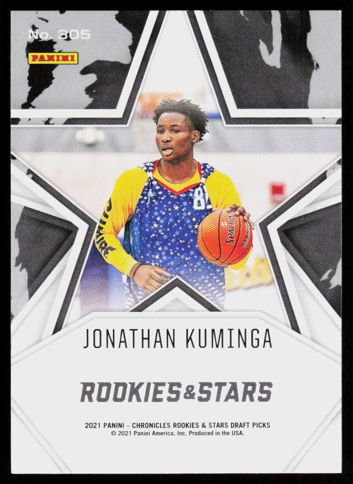 2021 Panini Chronicles Draft Jonathan Kuminga #305 BASKETBALL G League ...
