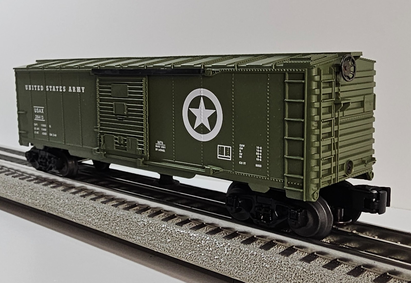 Lionel 6-26776 O Gauge US Army Operating Boxcar USAX#26413 | eBay