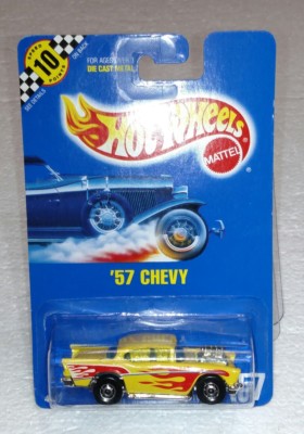 RARE WHEEL HOT WHEELS 1991 #157 57 CHEVY RARE MEDIUM CHROME HOT ONES ...