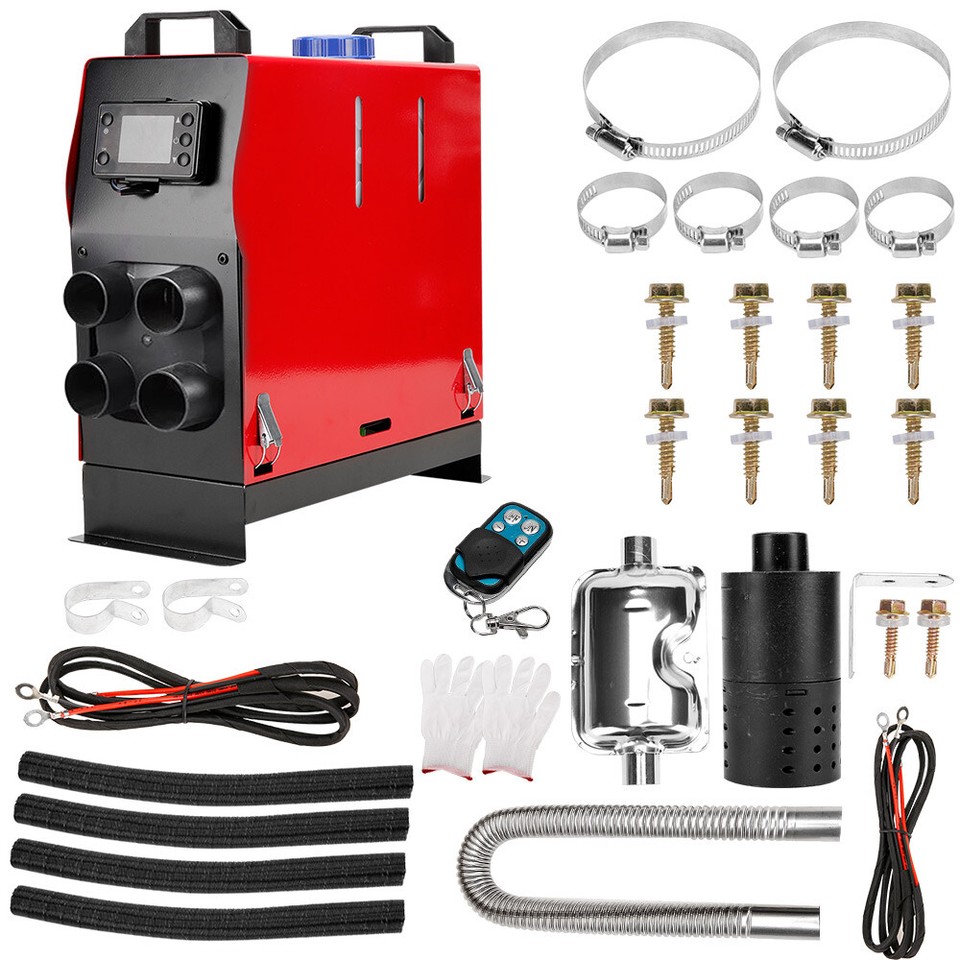 8KW 12V Portable Diesel Heater Air Thermostat Deisel Caravans Motorhome ...