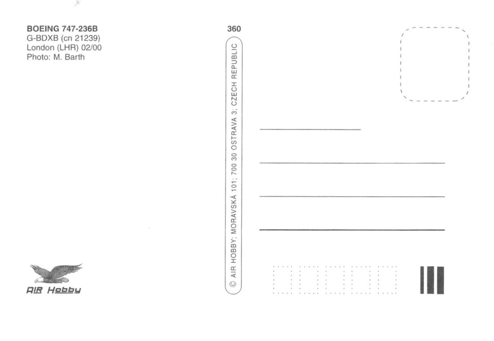 Postcard Airline NIGERIA AIRWAYS Boeing 747-236B G-BDXB CC9. | eBay