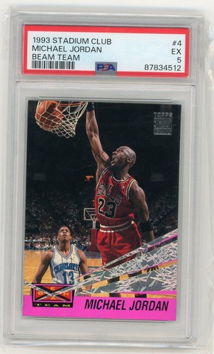 1993-94 Topps Stadium Club Beam Team Michael Jordan #4 PSA 5 HOF ...