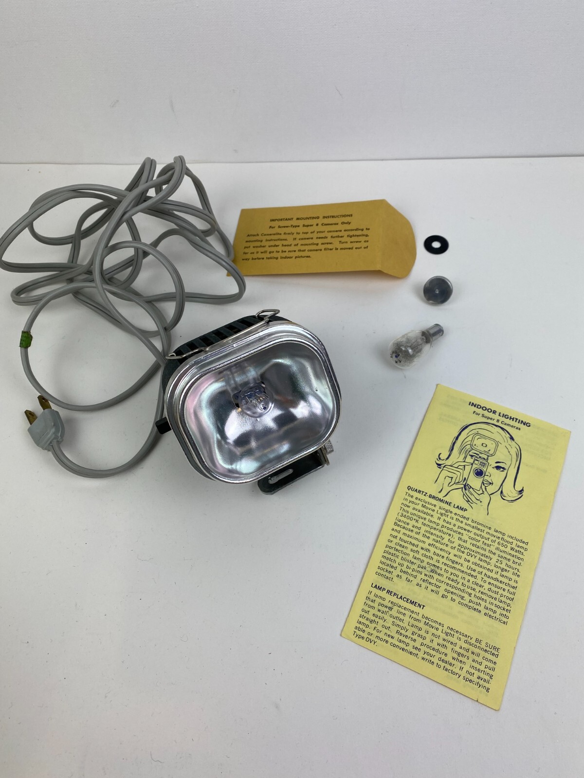 Vintage Cameralite 70 Acme-Lite Movie Camera Light for Super 8 Cameras ...