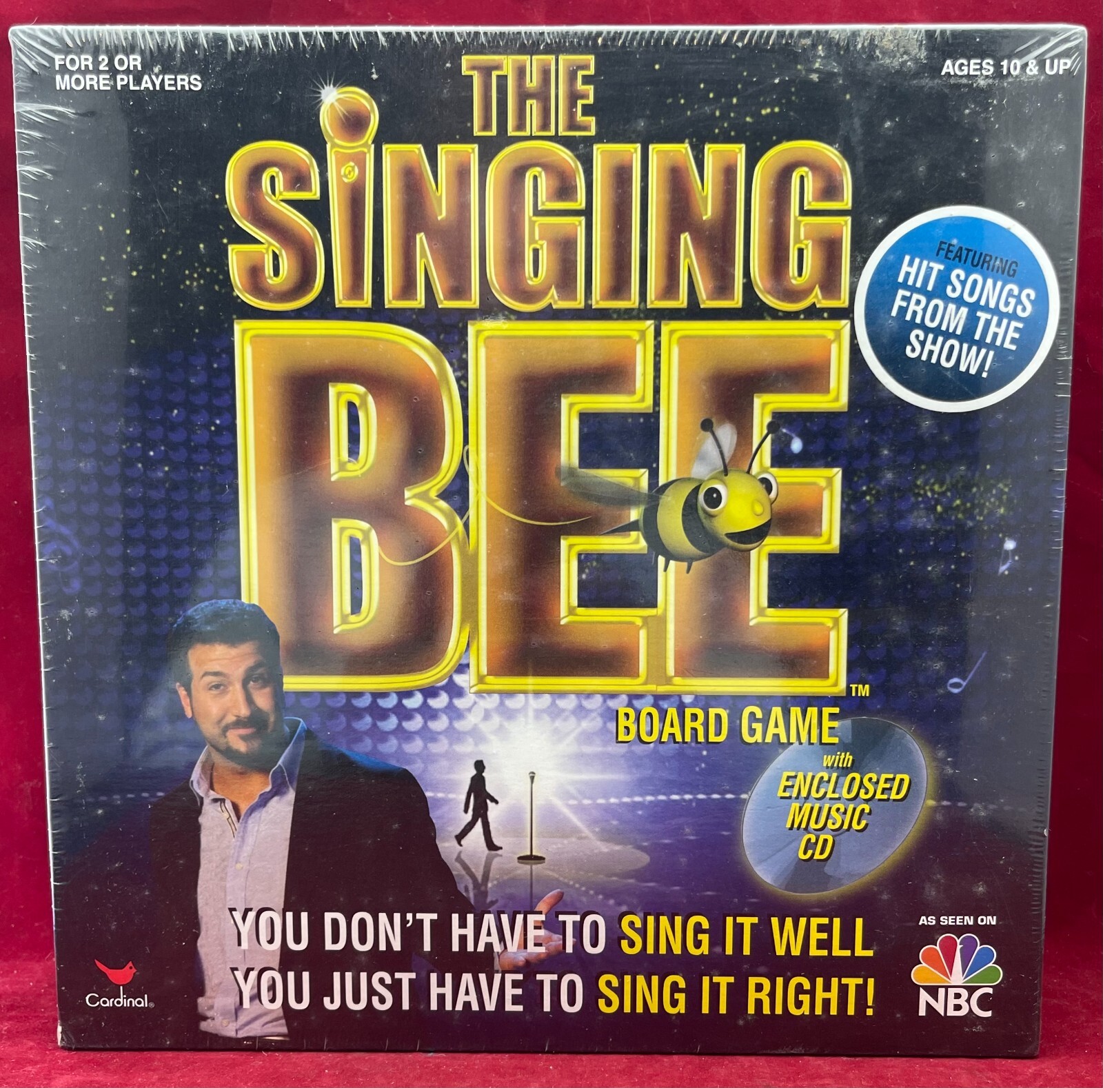 The SINGING BEE Board Game With Music CD New Sealed Musical Singing ...