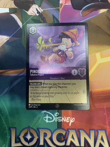 Disney Lorcana Pinocchio Talkative Puppet PAX Promo | eBay