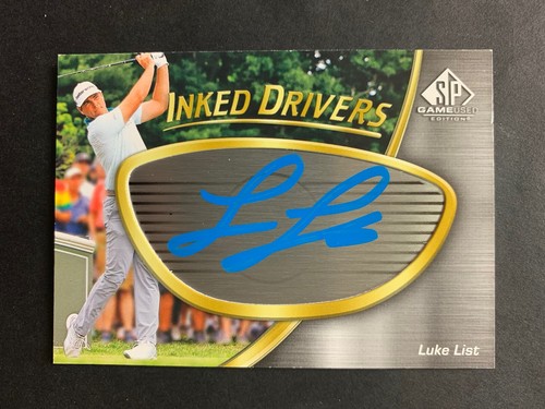 Luke List 2024 Upper Deck Golf SP Game Used Inked Drivers Autograph #ID ...