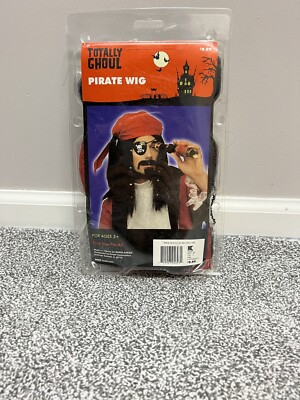 Totally Ghoul Halloween Pirate Costume Wig One Size OS | eBay