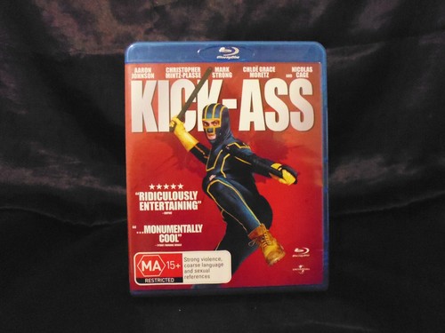 Kick-Ass Blu-ray - NICOLAS CAGE CHRISTOPHER MINTZ-PLASSE - GOOD COND ...