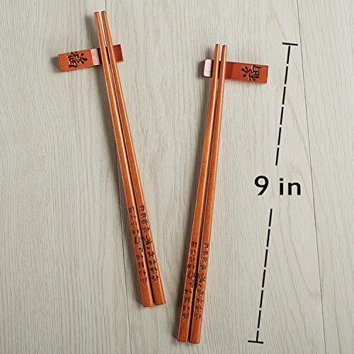 Chopstick Reusable Chinese Fu/fortune Chopsticks With Holder And ...