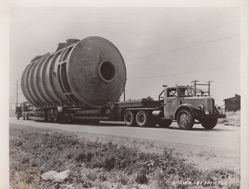 1941 Mack oversize load flatbed trailer truck photo Equipment Rentals ...