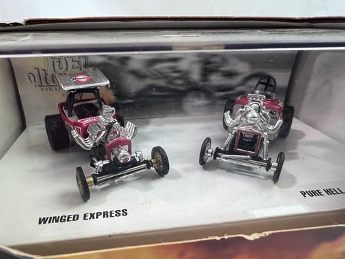 SET OF 2 1/64 scale HOT WHEELS WINGED EXPRESS PURE HELL NHRA FUEL ...