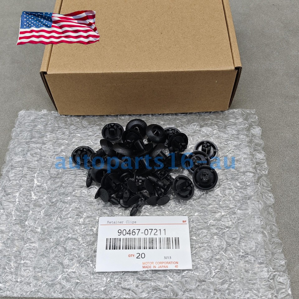 OEM New 20Pcs Engine Cover Bumper Retainer Clips For 90467-07211 Toyota ...