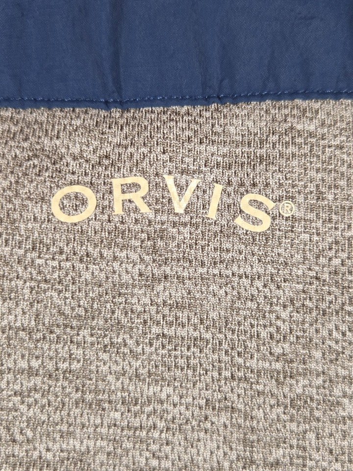 Orvis Fleece Classic Collection Jacket Men's Medium Gray Blue Full Zip ...