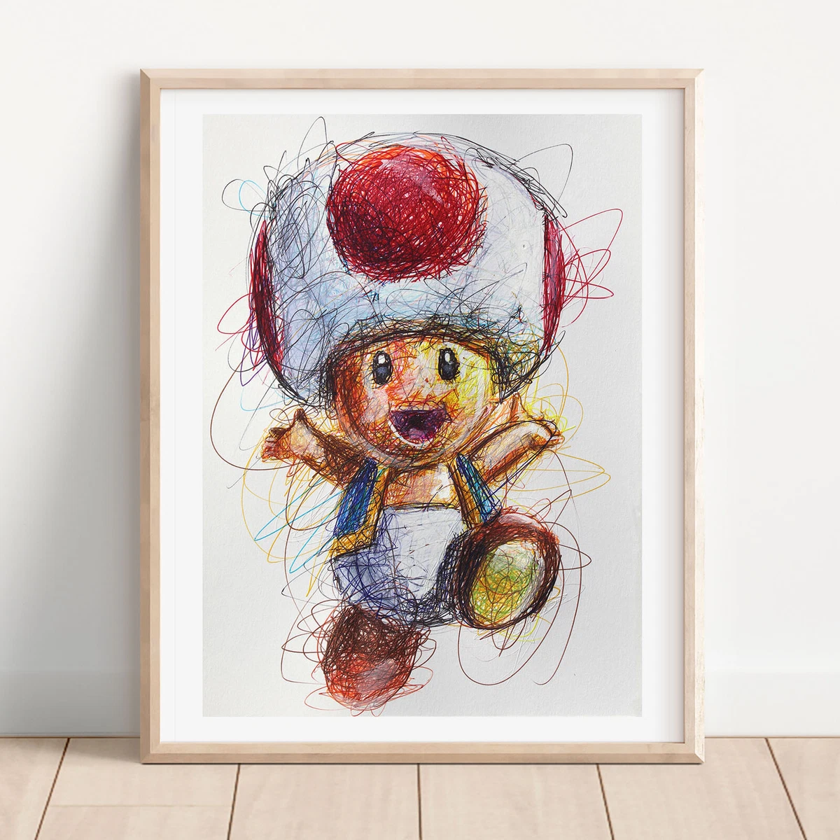 Toad Painting From Mario