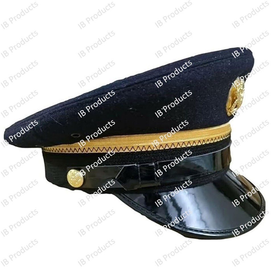 U.S. Army Fur Felt Enlisted Dress Blue Service Cap, Black | eBay