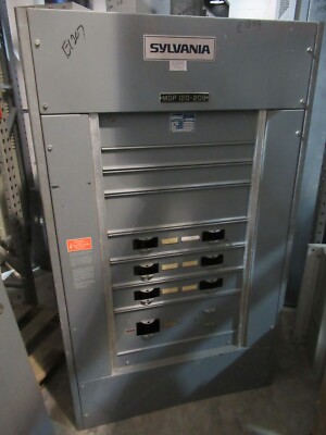 Sylvania CDP Panelboard NJL400 Main Breaker 120/208 Volt 3PH 4W- E1207 ...
