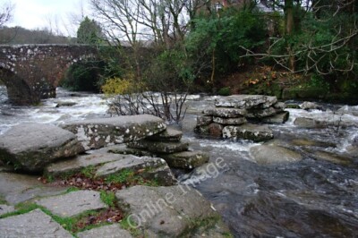 Photo 6x4 The Clapper Bridge and Dartmeet Bridge Taken on a cold and ...