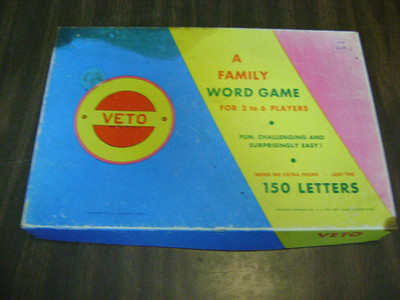 Veto A Family word Game 1967 made in Salem OR | eBay