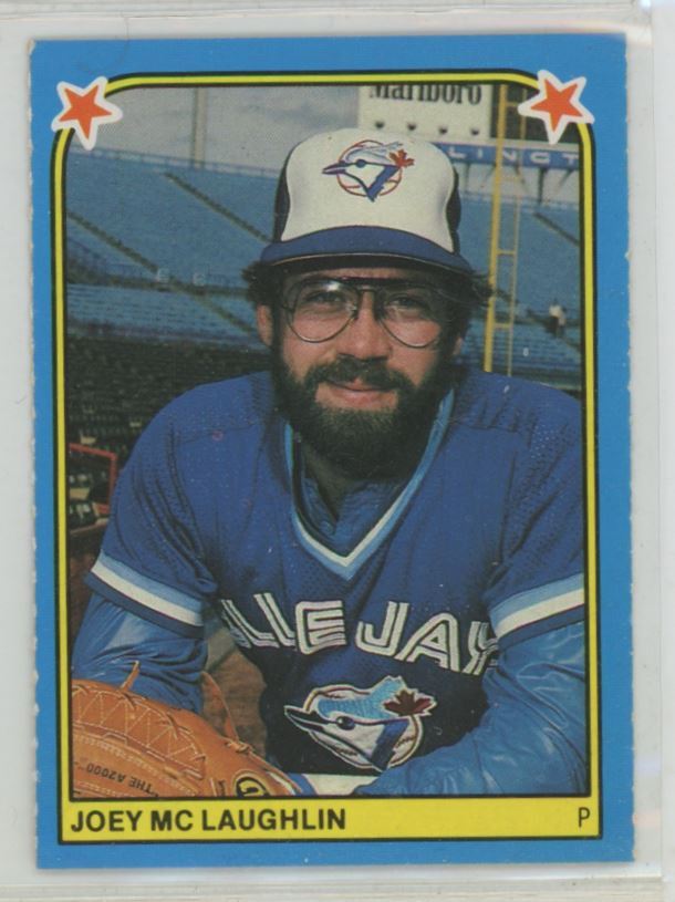 1983 Fleer Star Stickers Joey McLaughlin Toronto Blue Jays #107 | eBay