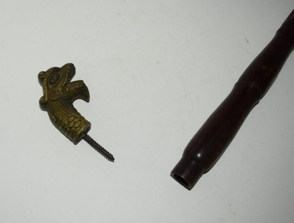 SHILLELAGH IRISH VINTAGE ANTIQUE STICK RARE DRAGON 18" CANE FIGHTING ...