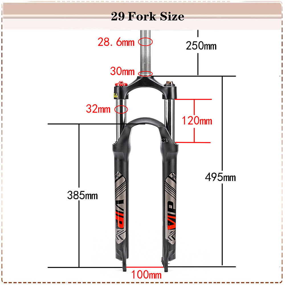 26/27.5/29" Suspension Fork 100mm Travel XC28 MTB Bike Forks Disc 9mm ...