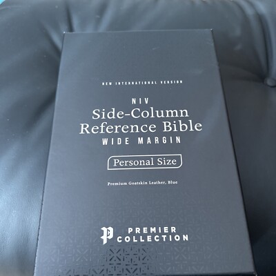 NIV Single Column Ref Wide Margin Personal Bible -$229.99 Retail Blue ...