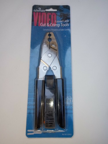 Leviton Video Coaxial Cable Cut Ane Crimp Tool #831-C5917 | eBay