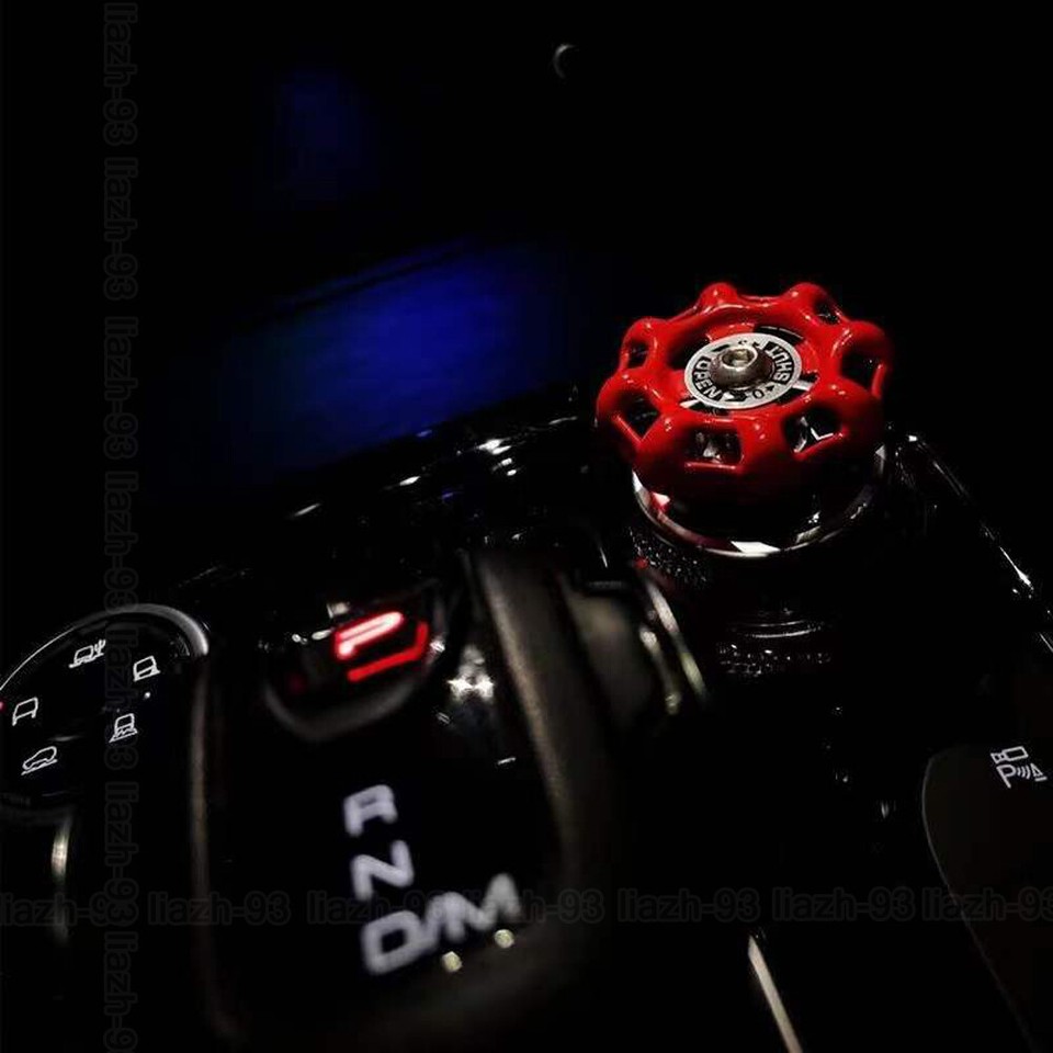 Red Car Interior Accessories Engine Start Ignition Stop Button ...