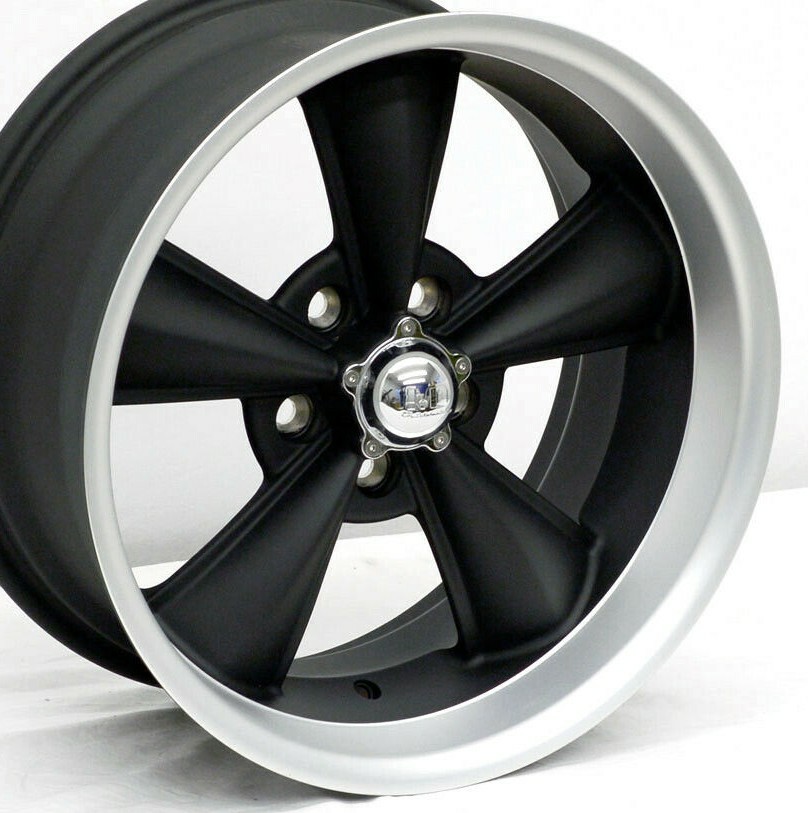17" Matte Black MD Classic Wheels 17x7 17x8 5x114.3 Torque Style ...