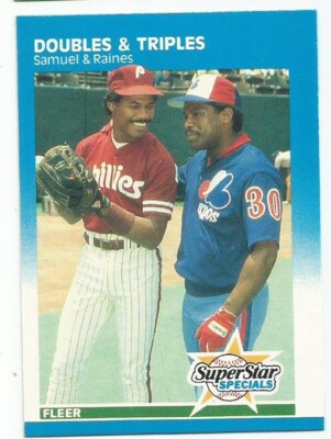 TIM ROCK RAINES JUAN SAMUEL 1987 FLEER CARD NM-MT CONDITION | eBay
