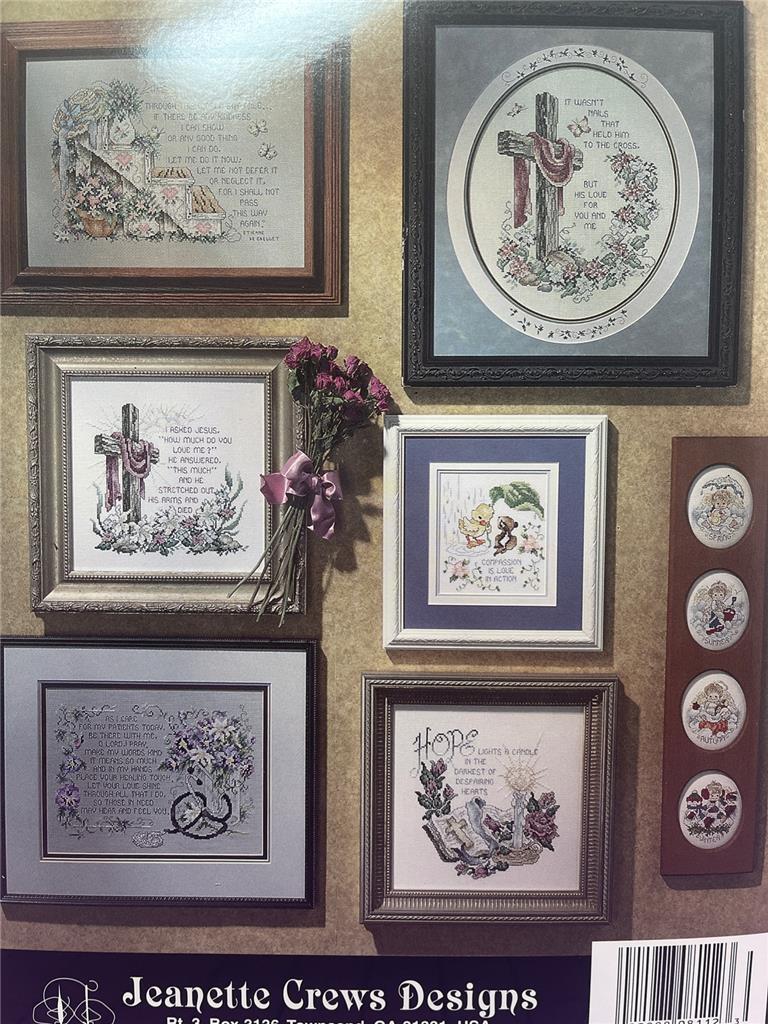 JEANETTE CREWS DESIGNS Counted Cross Stitch Book ENCORE INSPIRATIONAL ...