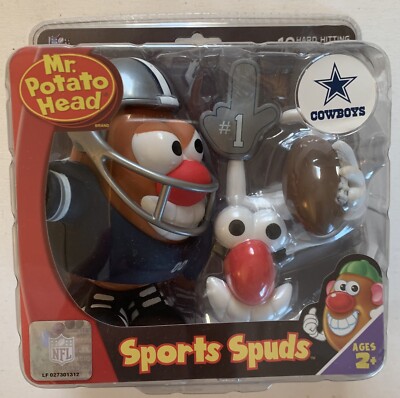 New Hasbro Mr Potato Head Sports Spuds NFL Dallas Cowboys Sealed New 10 ...