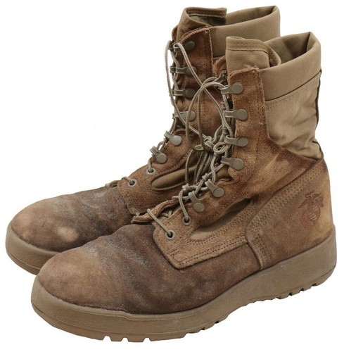 Used USMC Hot Weather Combat Boots Mcrae Coyote Brown Marine Corps Mens ...