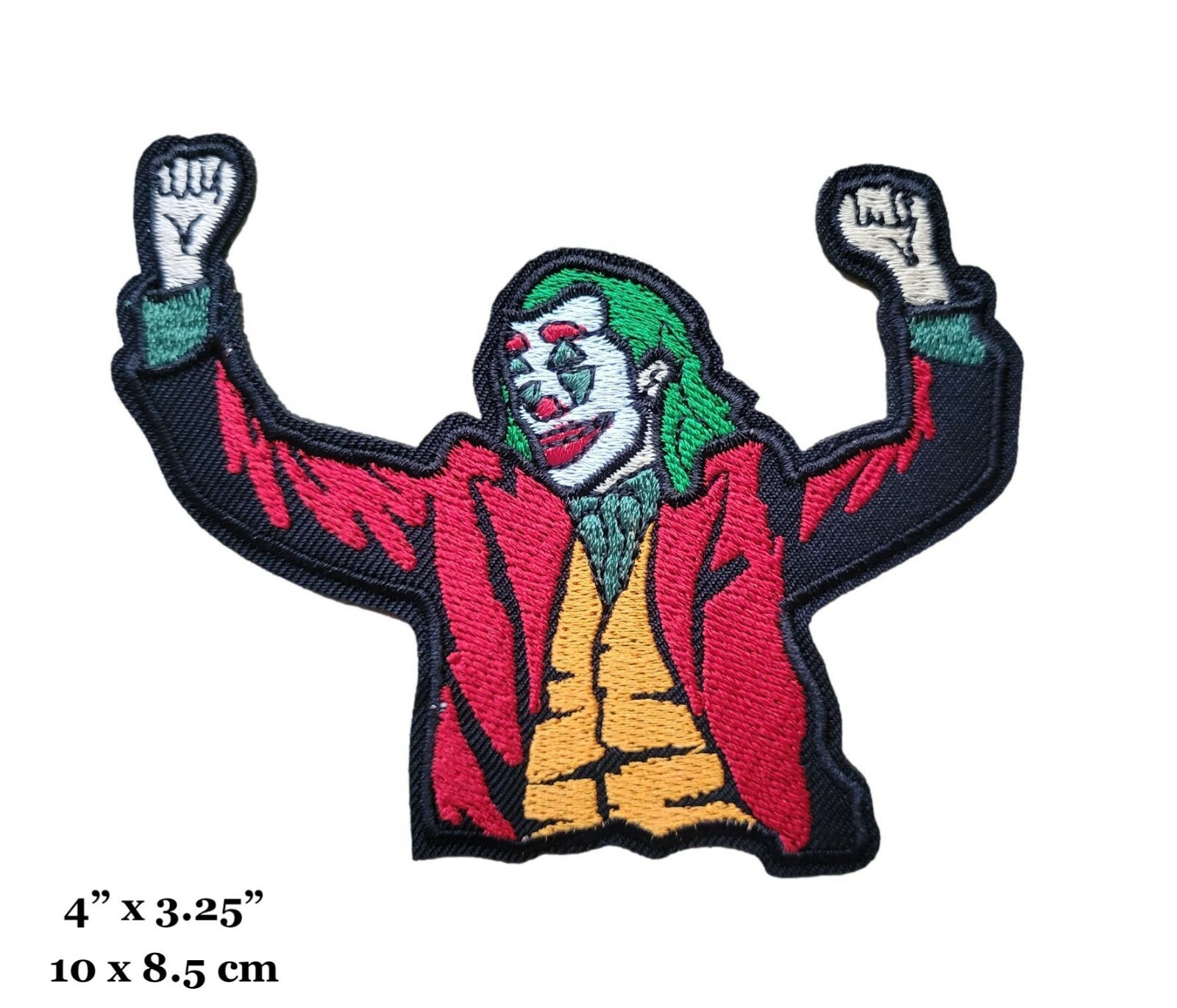 The Joker Hands Up Comic Book Movie Villain Character Embroidered Iron ...