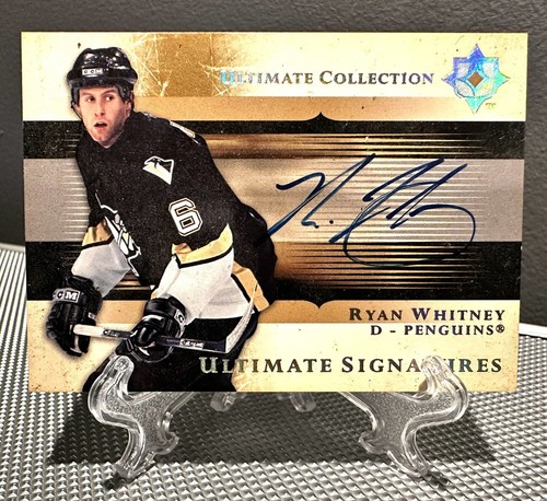 2005-06 UD Ultimate RYAN WHITNEY Auto On Card Signatures🔥NHL Spittin ...