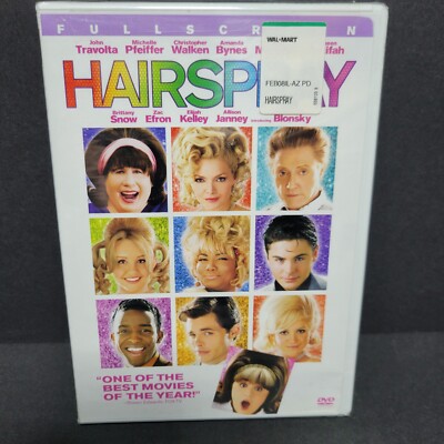 Hairspray (DVD, 2007, Full Screen) John Travolta, Zac Efron, Amanda ...