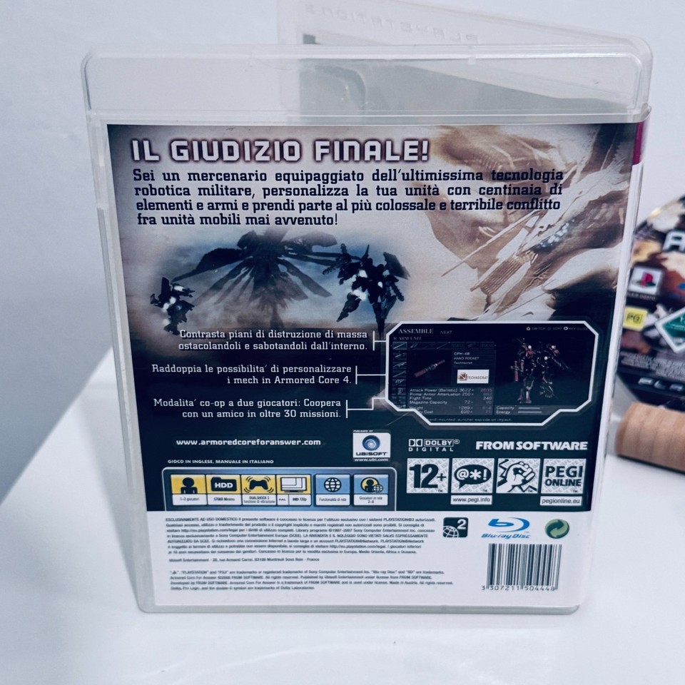 ARMORED CORE FOR ANSWER per Sony Playstation PS3 completo e italiano | eBay