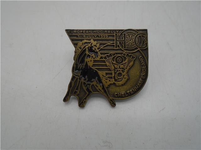 European HOG Rally Cheltenham 14 July 1999 Pin Badge Harley Davidson ...