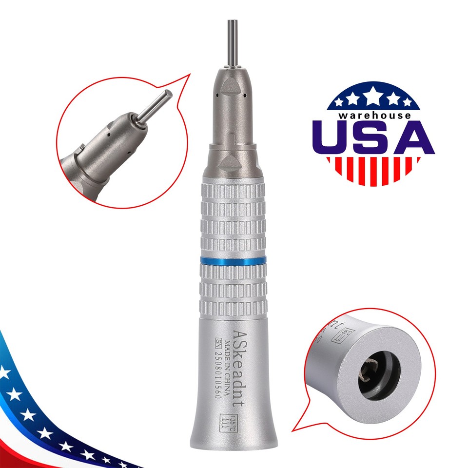 Dental Low Slow Speed Handpiece Contra Angle Straight Air Motor 4 Hole ...