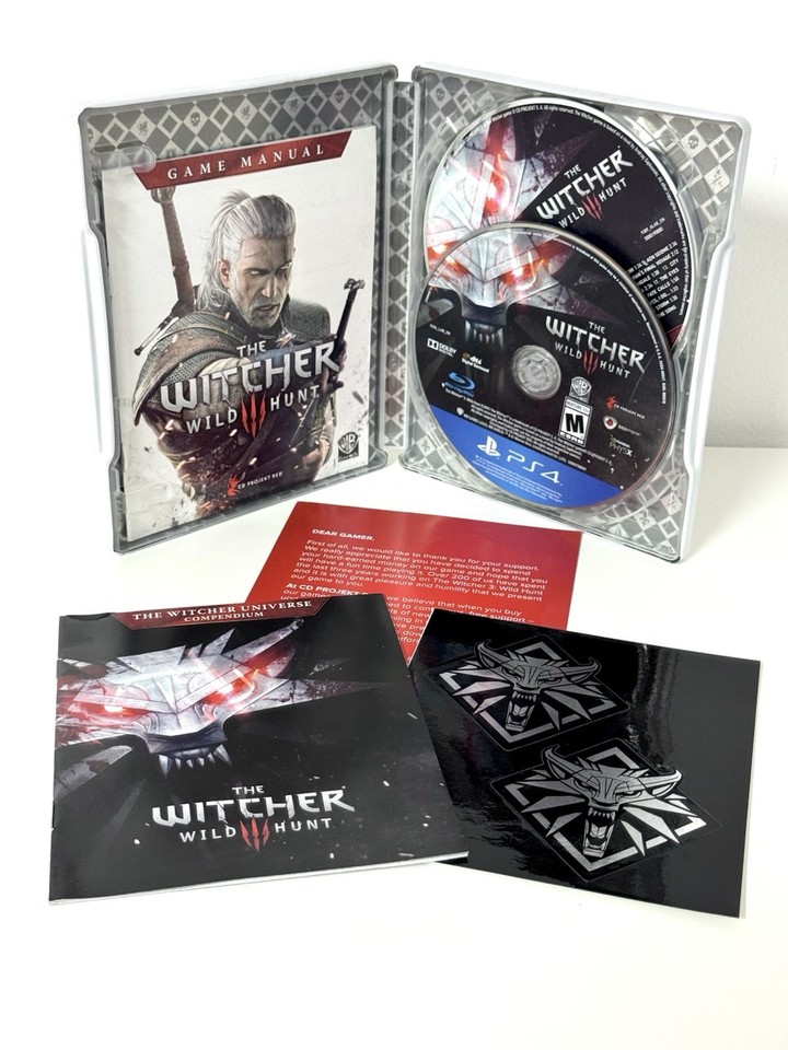 The Witcher Wild Hunt Skellige Steelbook ( PS4 ) Game, Case w ...