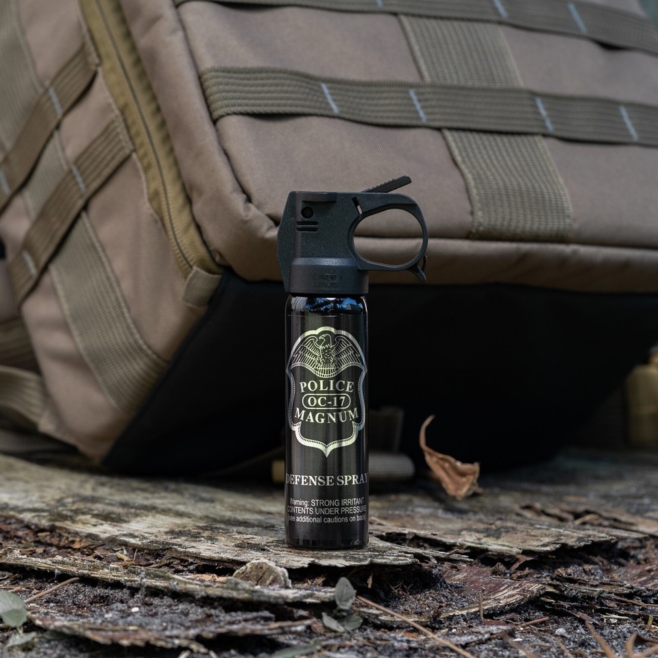 2 POLICE MAGNUM Pepper Spray 4oz FireMaster Fogger Home Defense ...