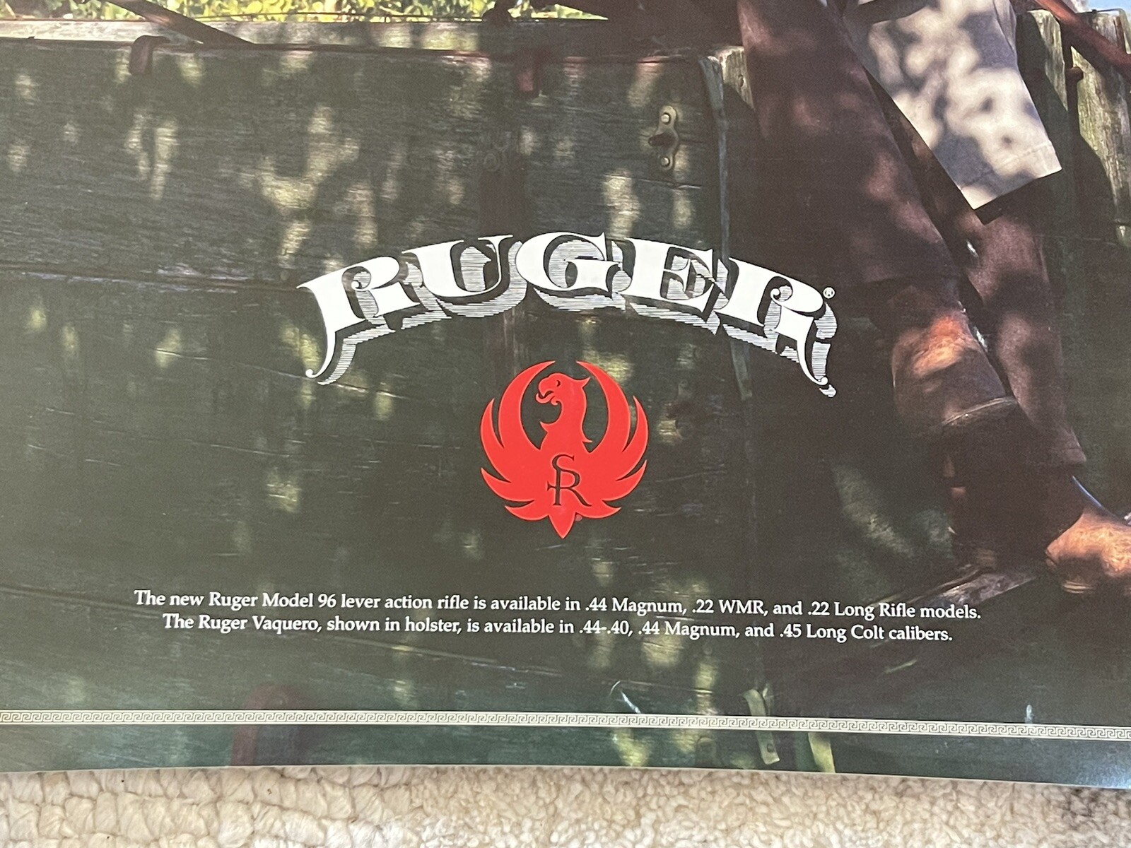 Ruger Poster Signed by Kelly Glenn Kimbro, Model 96 Lever Action Rifle ...