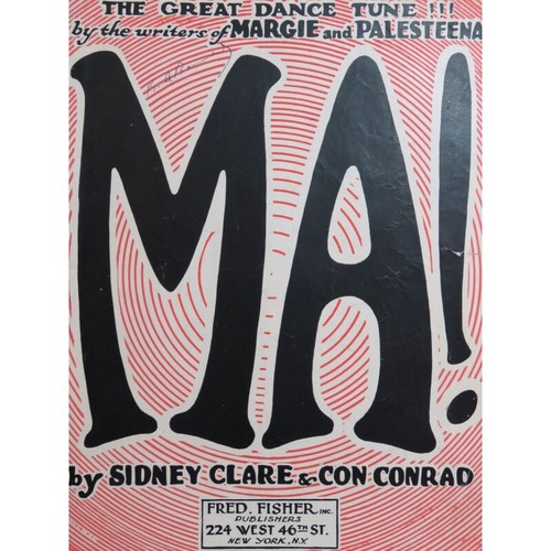 Con Conrad My Piano Song 1921 | eBay